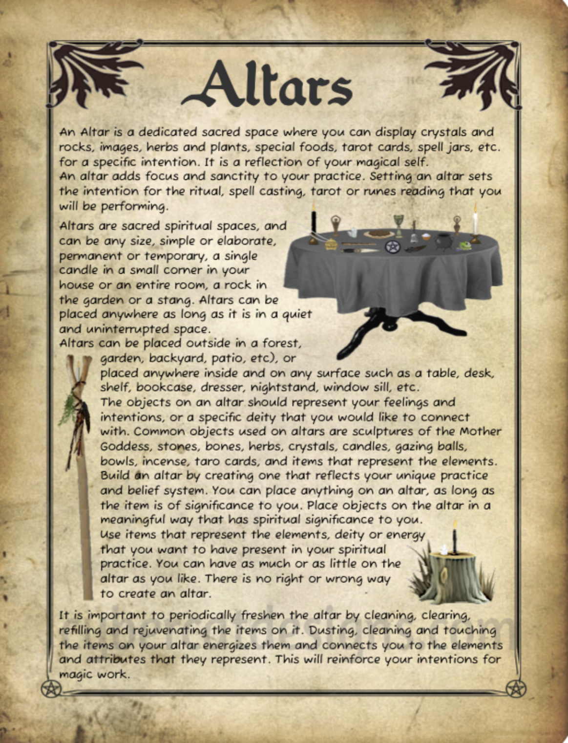 Altars | Book of Shadows